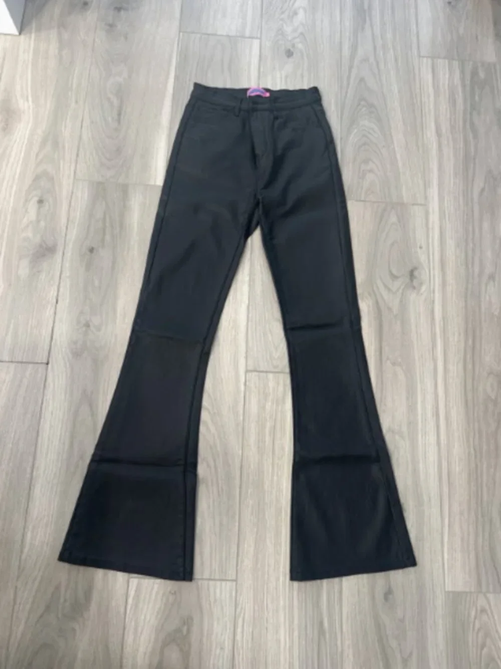Edikted | Pants & Jumpsuits | Edikted Luna Faux Leather Flare Jeans ...